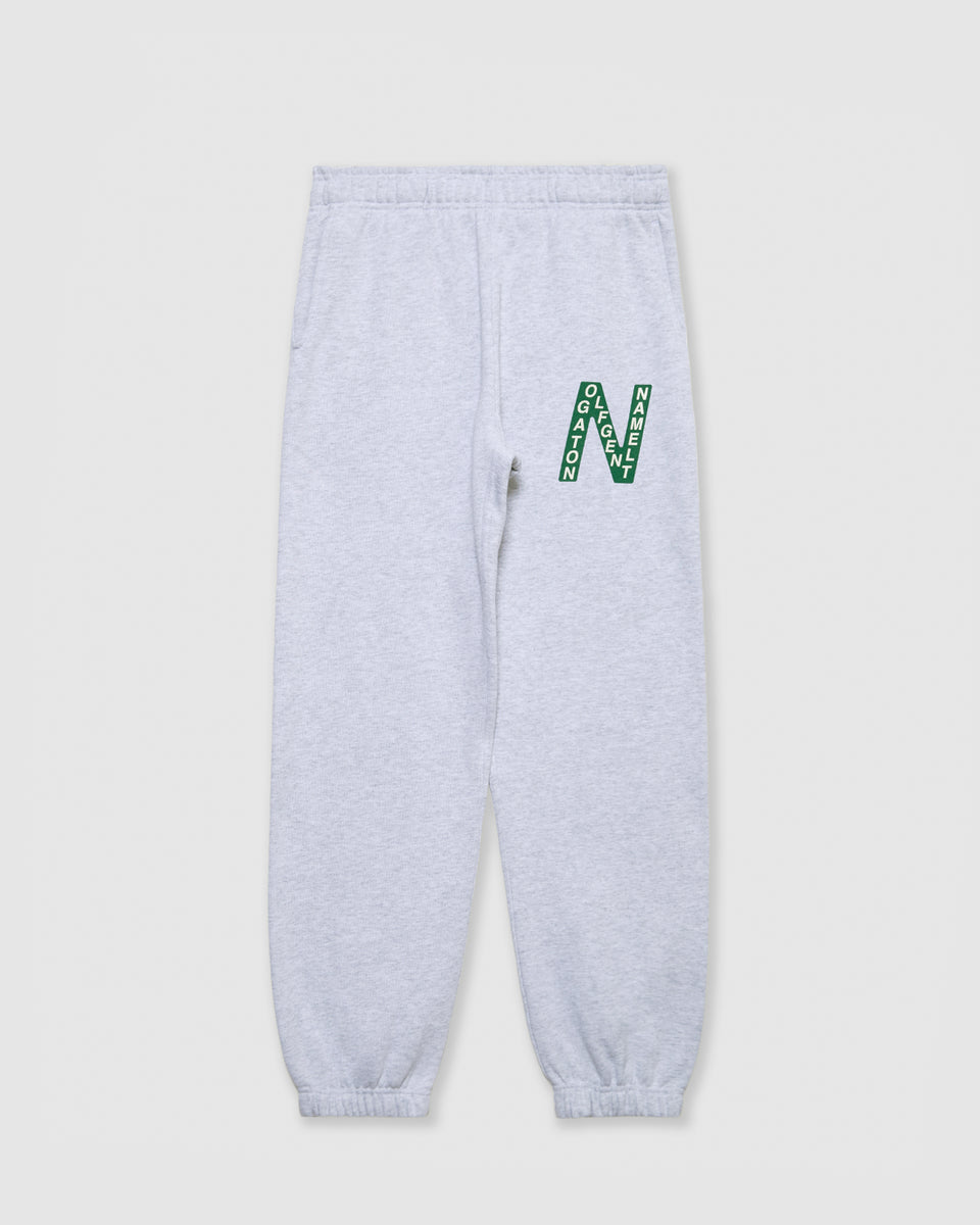 #INITIAL “N” SWEAT PANTS - GRAY - – Cph/Golf™︎